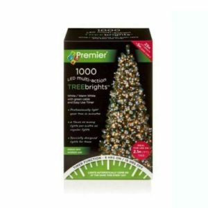 Premier 1000 LED Multi-Action TreeBrights Christmas Tree Lights with ...